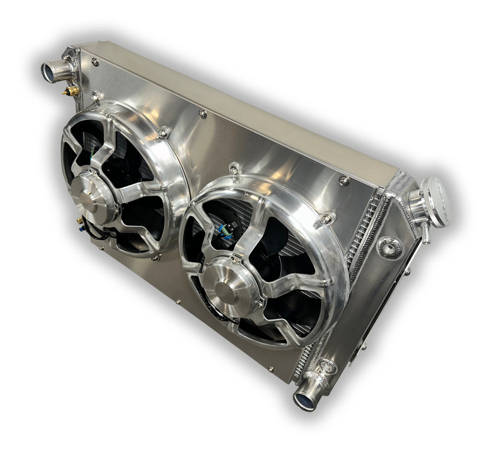 1967 -1969 Camaro Aluminum Radiator - Dual 12" HPX Fans And Shroud ...
