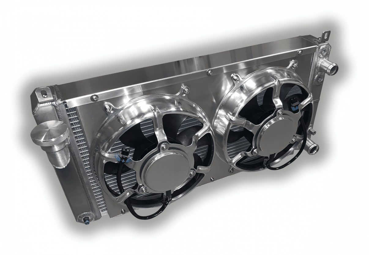 S10 LSX Conversion Radiator – Dual HPX Fans – Entropy Radiator